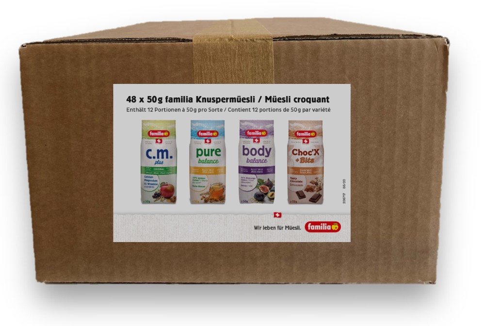 Familia Mix-Carton Portionen, 48x50 g Aktiv, auf Vorbestellung